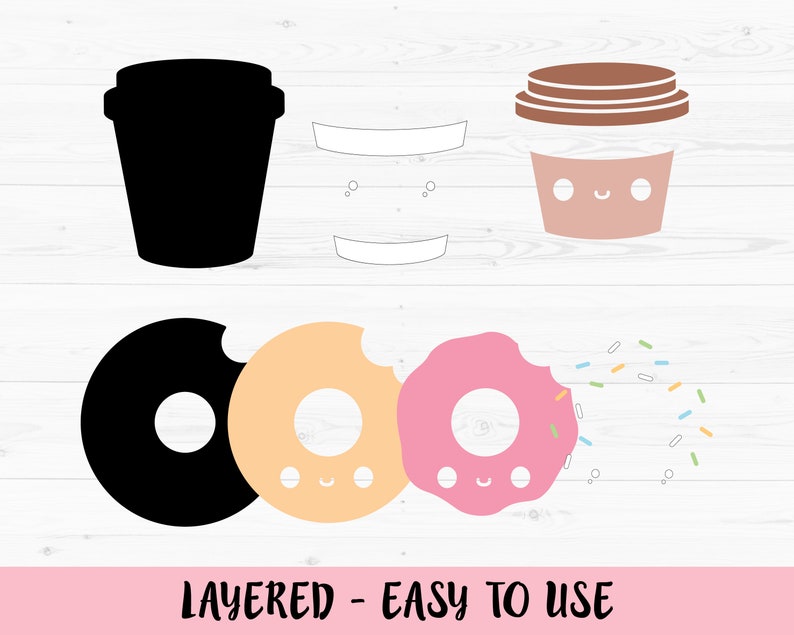 Kawaii Food SVG Bundle Perfect Match Cutting File Friendship - Etsy Canada