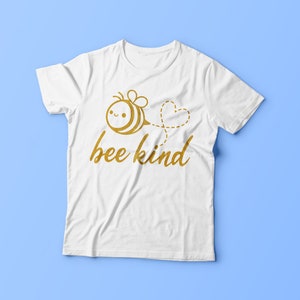 Be Kind SVG Bee Kind Cut File Kindness T-shirt Cute Bee Cutting File ...