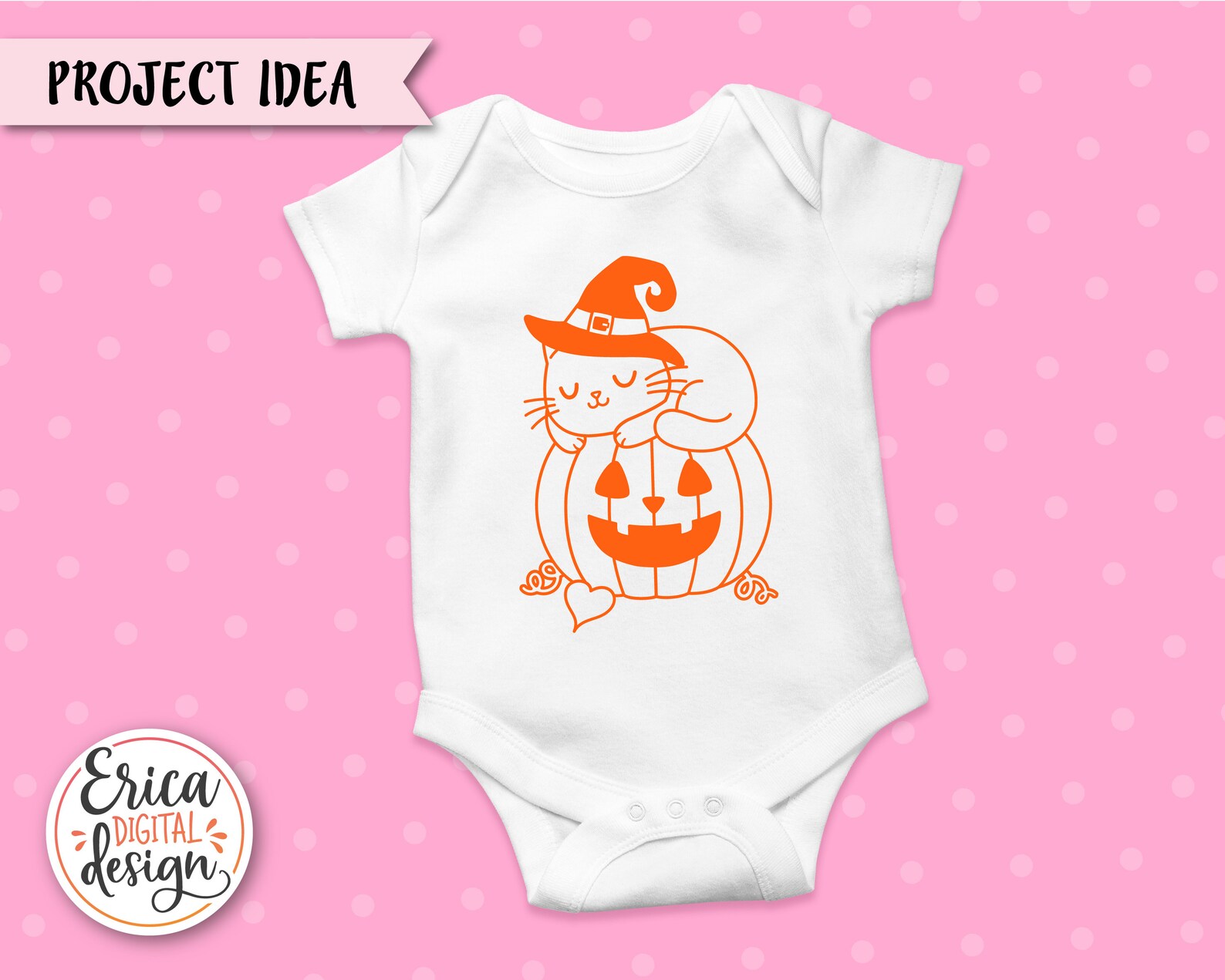 Halloween Cat Svg Cut File Cat Sleeping on a Pumpkin Cute Black Cat ...