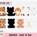 Woodland Animals Layered SVG Cut File Cricut Silhouette Forest Fox ...