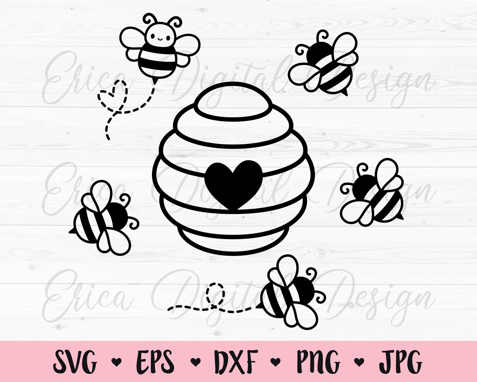 Beehive SVG Bee Svg Cut File Cute Bumble Bee Cutting File Sweet Baby ...