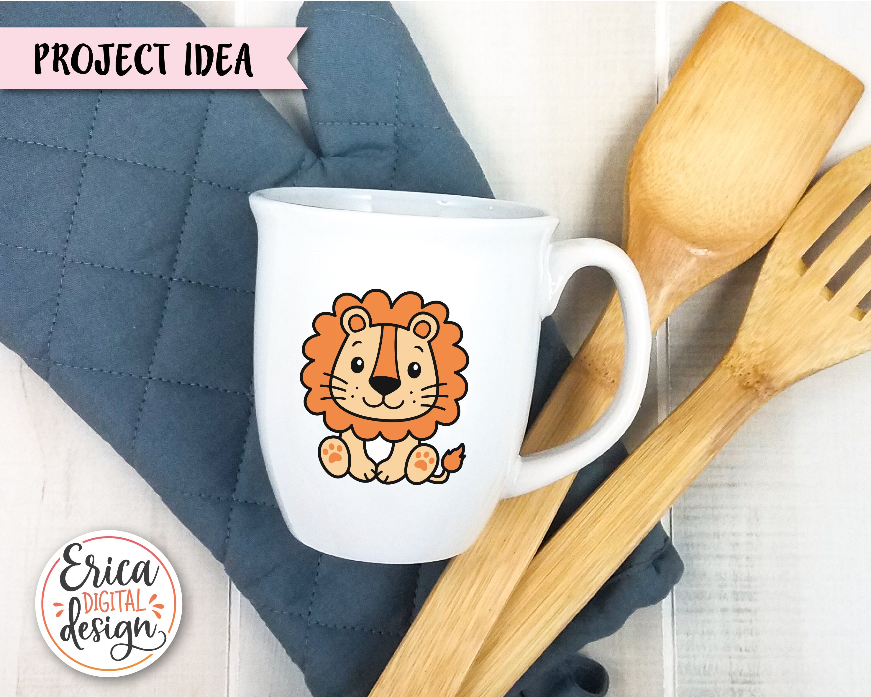Lion SVG Cute Sitting Lion Layered Cut File Cricut Silhouette - Etsy