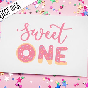 Sweet One SVG Cut File First Birthday Cutting File 1st Birthday Party ...