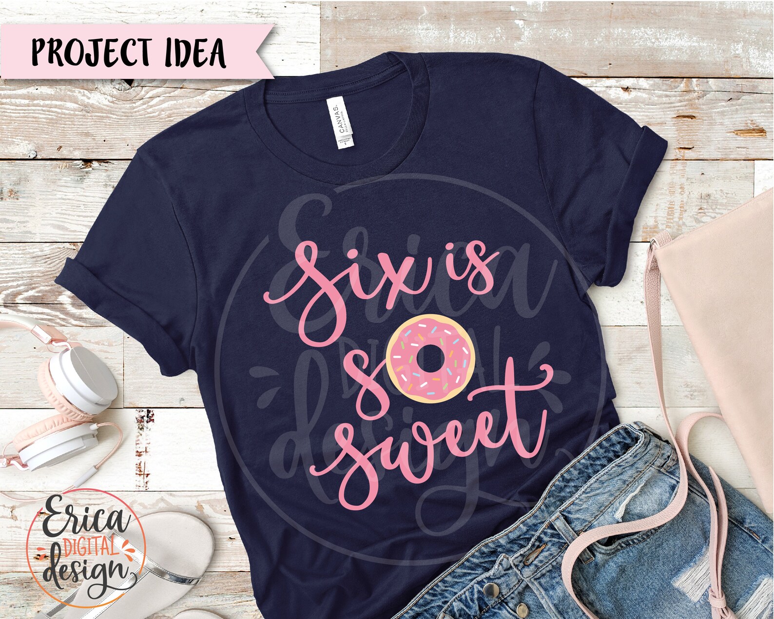 Six is so Sweet SVG Cut File 6th Sixth Birthday 6 Years Old | Etsy
