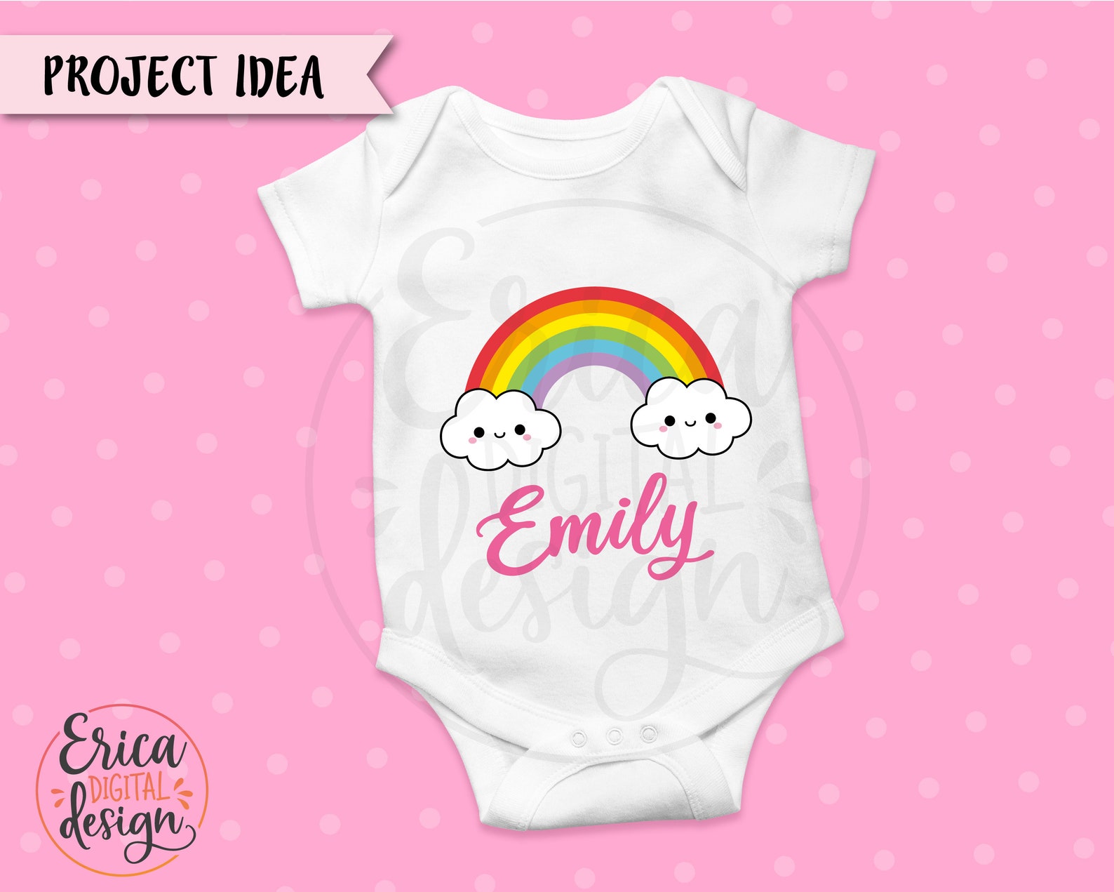 Rainbow Bundle SVG Cute Cloud Cut File Clouds Pastel Rainbow Clipart ...