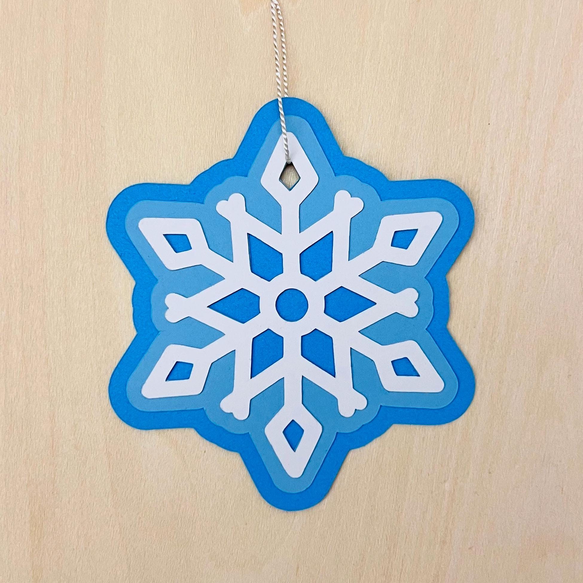 Snowflake Gift Tag SVG Christmas Snowflake Cut File for Cricut ...