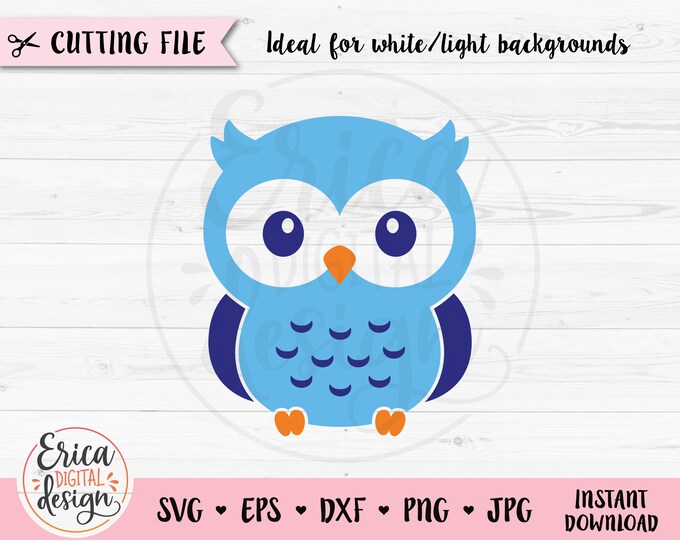 Owl Boy SVG Cute Baby Owl Layered Cut File Sweet Little Owl - Etsy