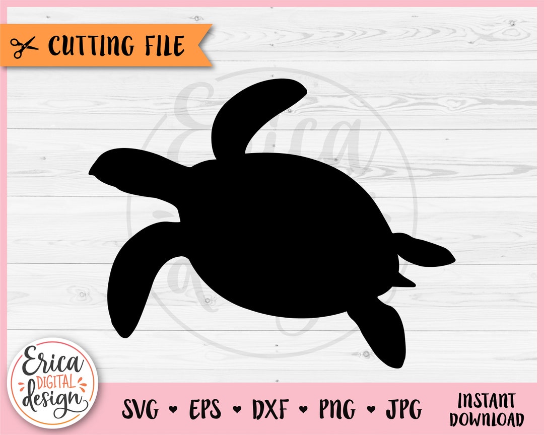 Sea Turtle SVG Cut File for Cricut Silhouette Sea Animal - Etsy