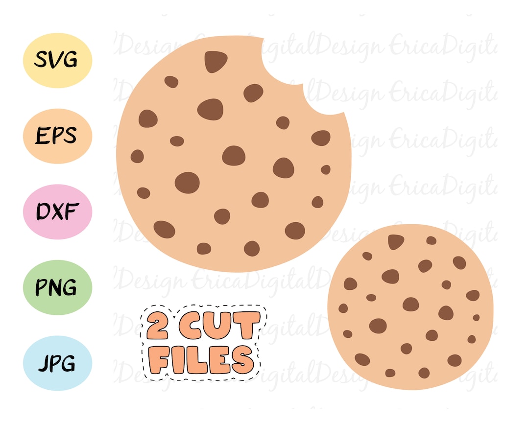Cookie SVG Cut File Cute Bitten Cookie Biscuit Vector Sweet Bakery ...