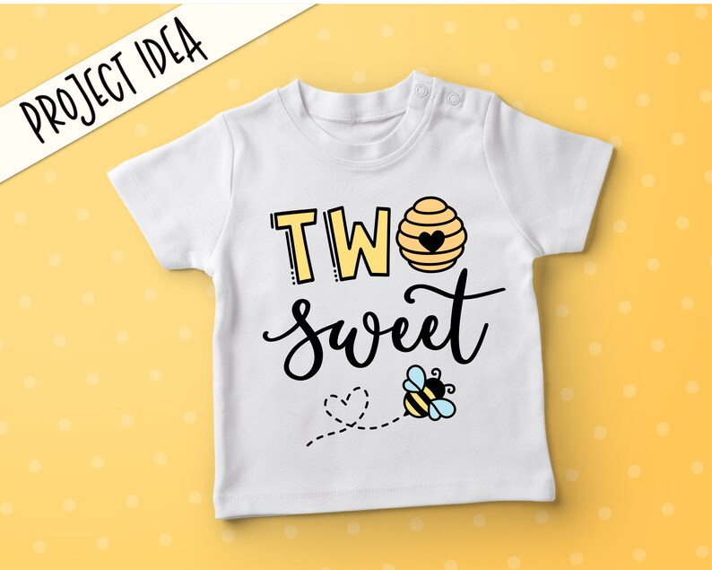 Two Sweet SVG 2nd Second Birthday Cut File 2 Years Old Baby - Etsy
