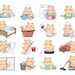 Household Chores Clipart Funny Cats Clipart Kawaii Cute Kitty Icons ...