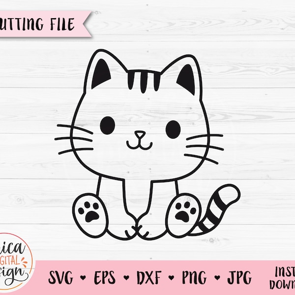 Cat Svg - Etsy