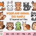 Woodland Animals Layered SVG Cut File Cricut Silhouette Forest Fox ...