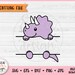 Split Dinosaur SVG Baby Dinosaur Name Frame Cut File Cricut Silhouette ...