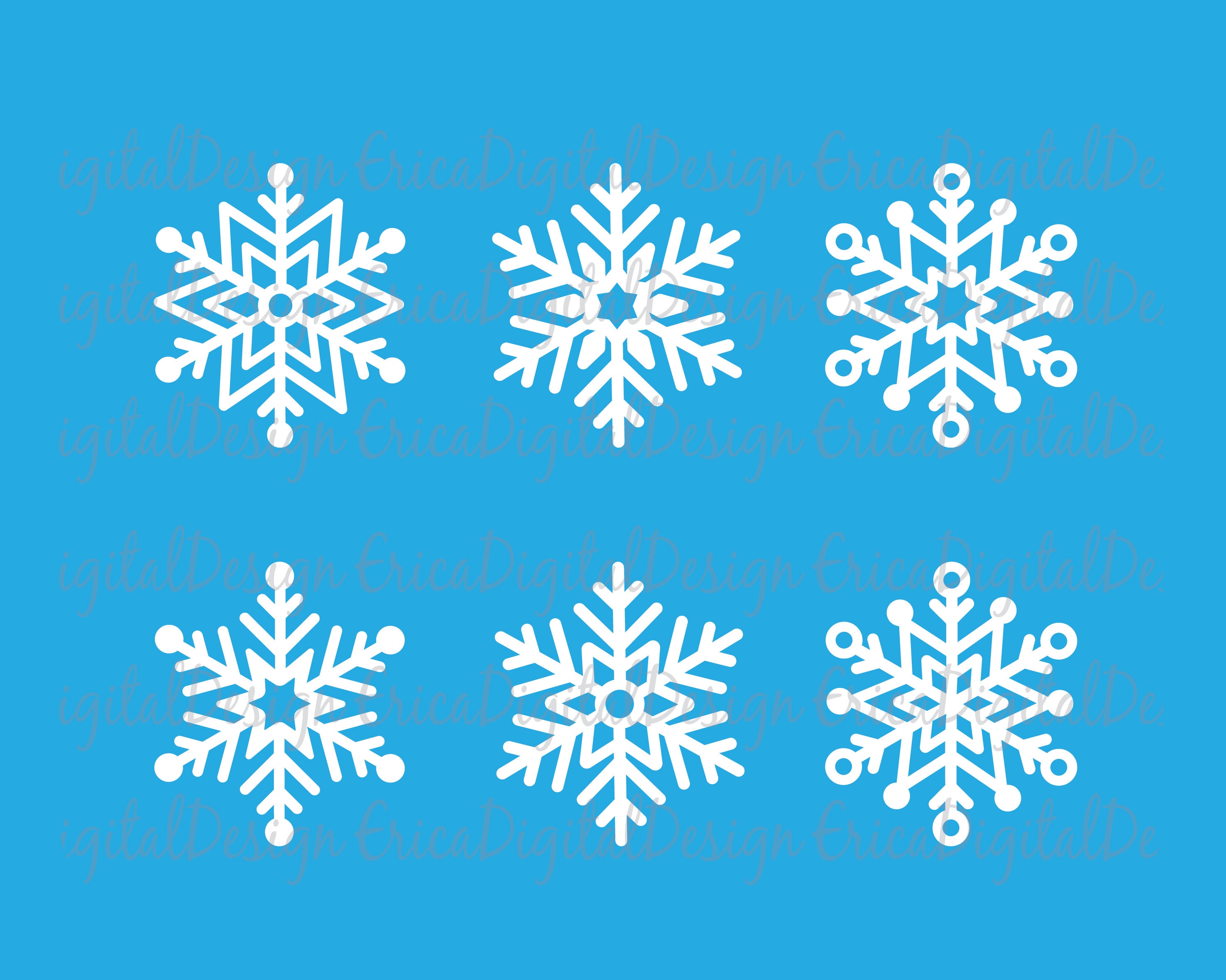 Snowflake SVG Cut File Christmas Snowflakes Vector Winter Snow Flakes ...