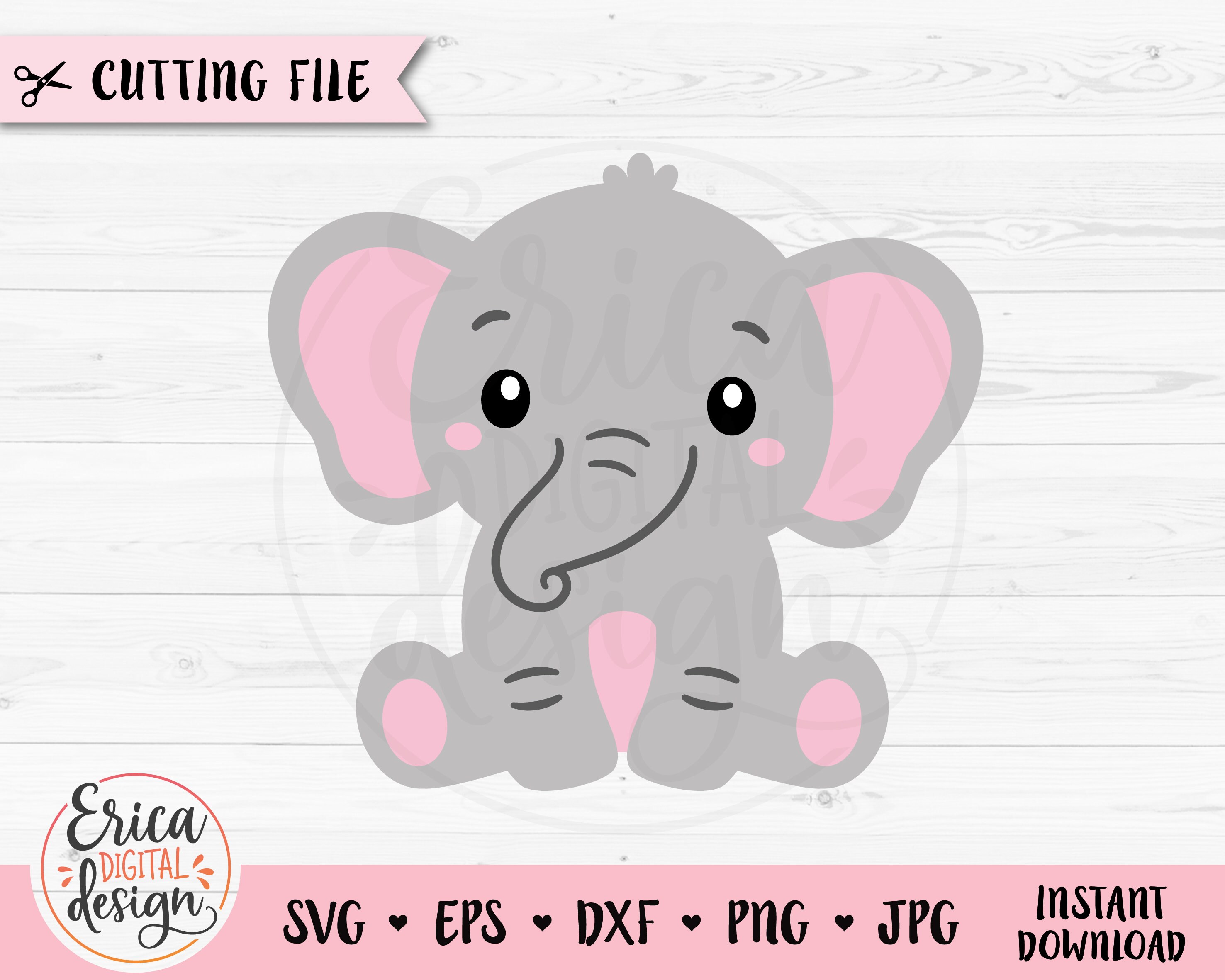 Baby Olifant SVG Schattige Olifant gesneden bestand Baby - Etsy Nederland