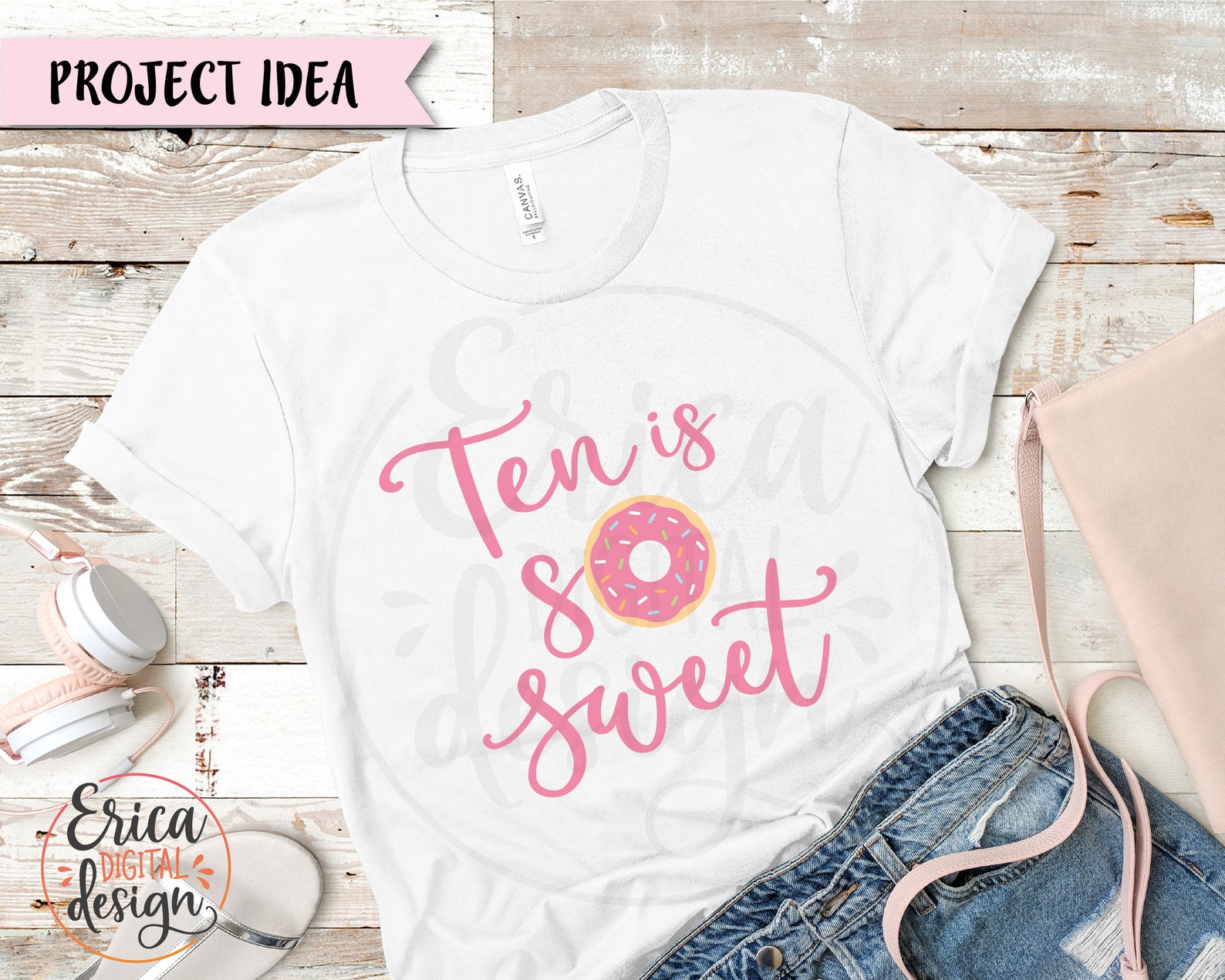 Ten is so Sweet SVG Cut File 10th Birthday 10 Years Old Girl Shirt ...