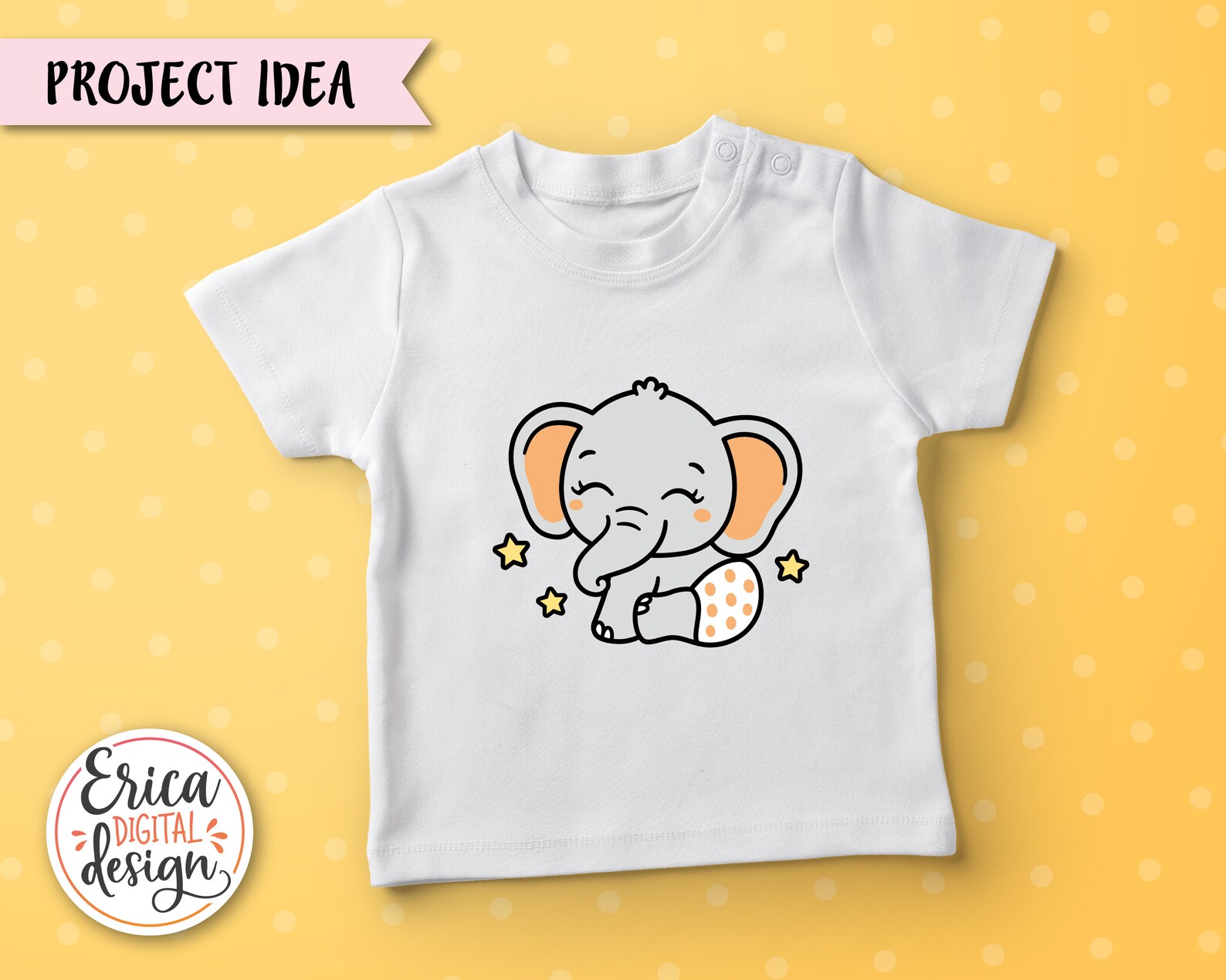 Baby Elephant SVG Bundle Layered Cut Files for Cricut - Etsy