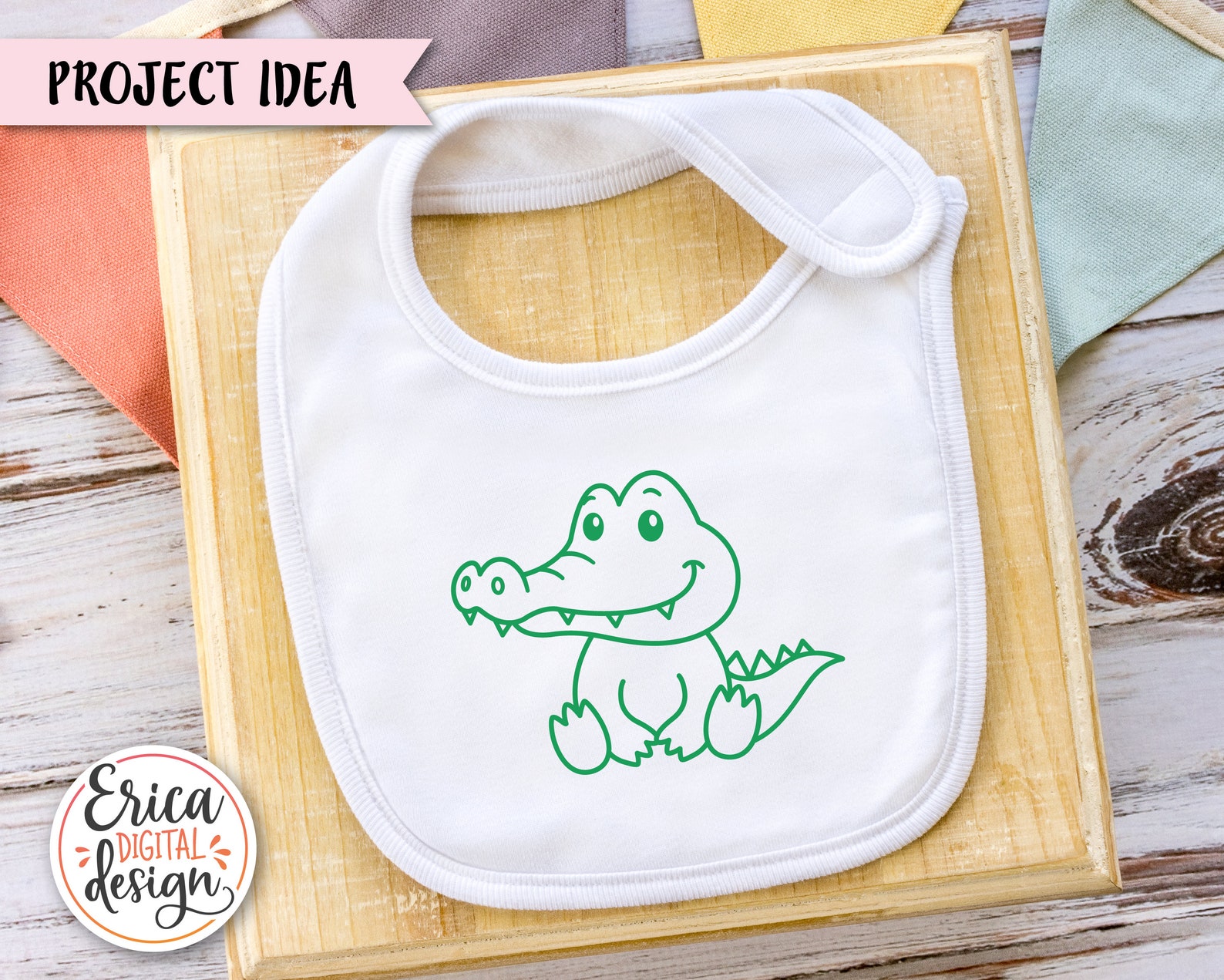 Alligator SVG Cute Baby Crocodile Gator Outline Cut File Cricut ...