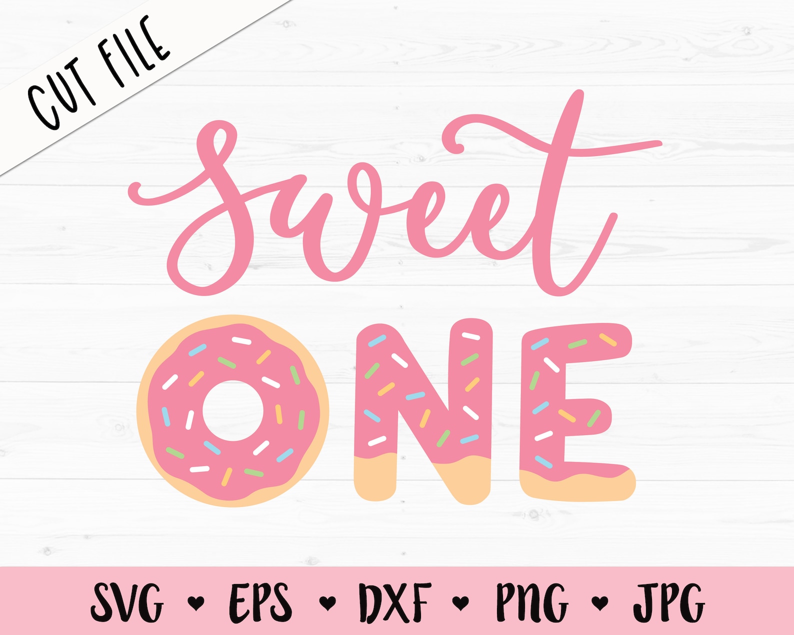 Sweet One SVG Cut File First Birthday Cutting File 1st - Etsy