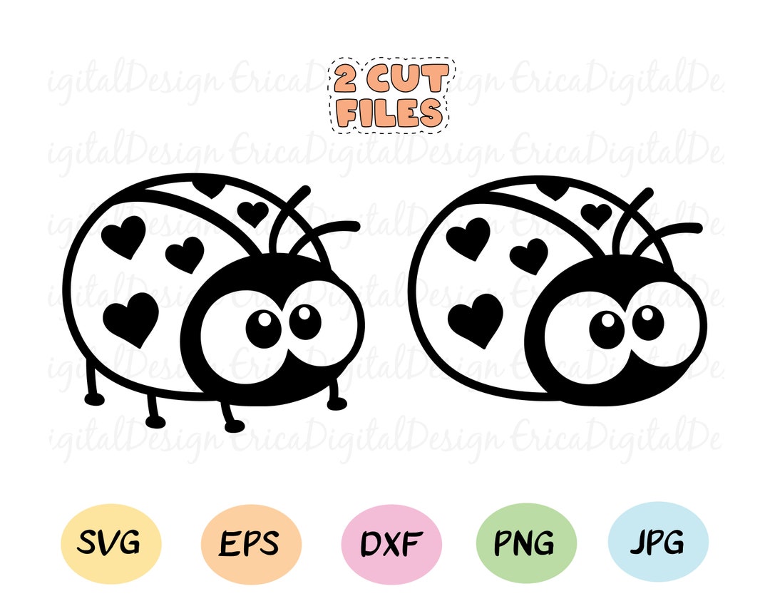 Ladybug SVG Baby Ladybug Cut File Love Bug Cutting File Funny Lady Bug ...