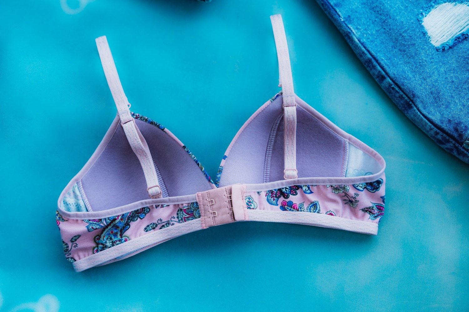 High Quality Comfortable Flower Print Bra A Cup Size - Etsy Australia