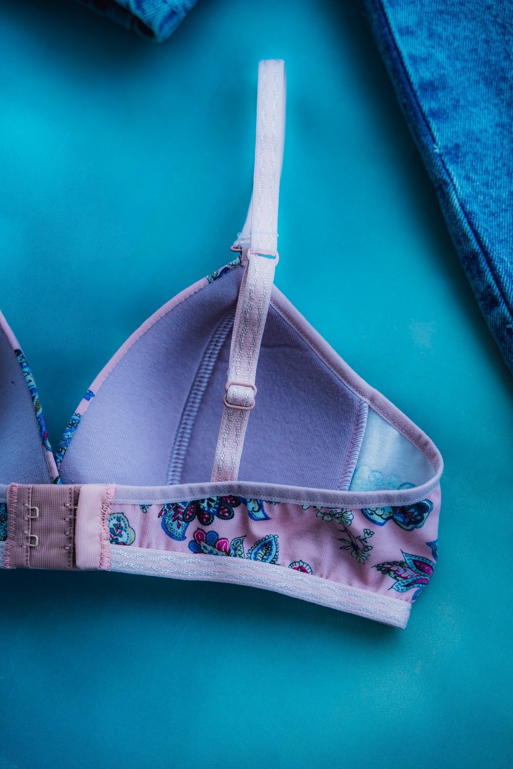 High Quality Comfortable Flower Print Bra A Cup Size - Etsy Australia