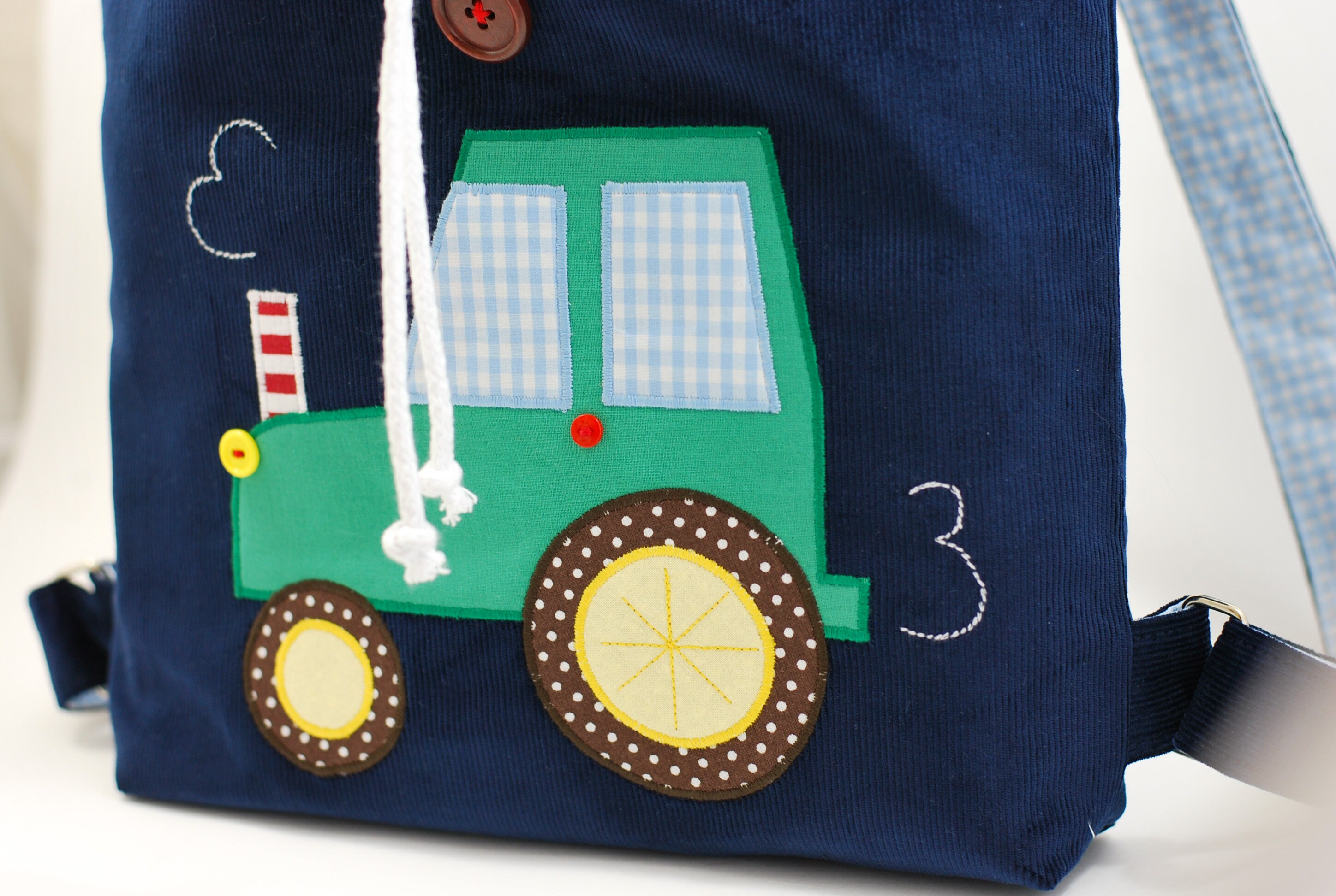 Backpack With Tractor for Boy Backpack for Toddler - Etsy