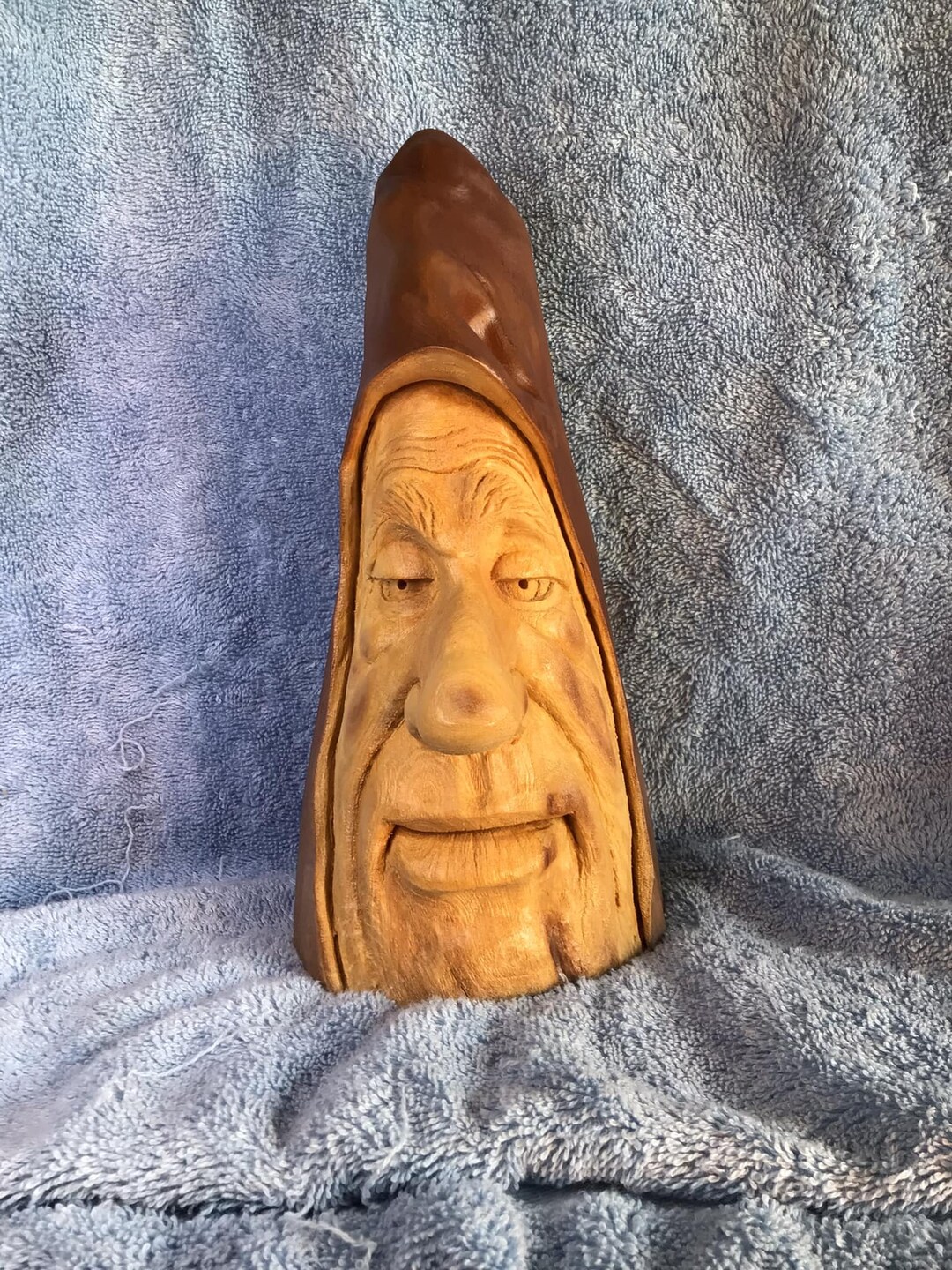 Wood Carving Wood Spirit Carved Face Face Carving Wizard - Etsy