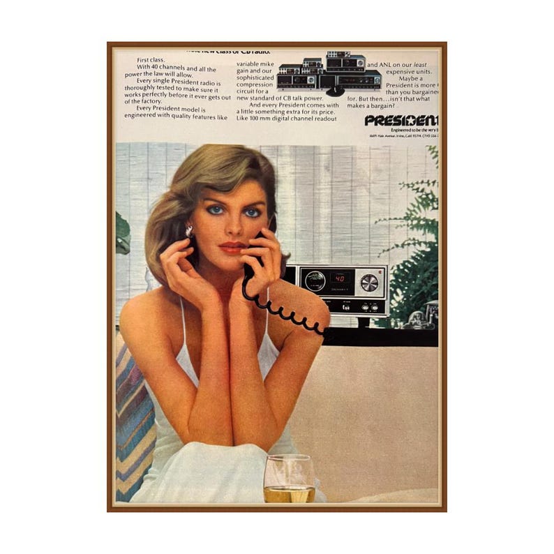 Vintage President Radio Advertisement - Etsy