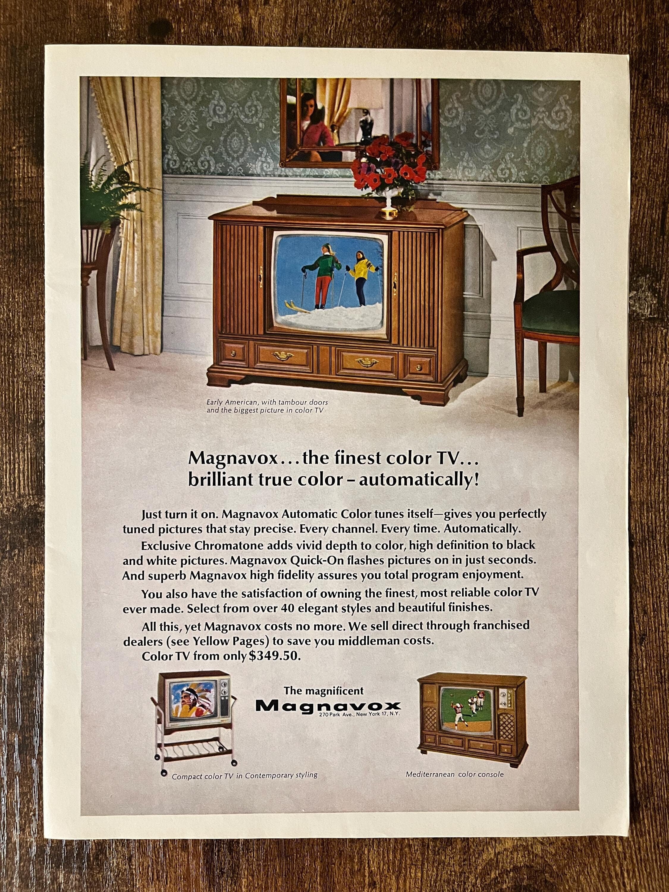 Vintage Magnavox Television Advertisement - Etsy
