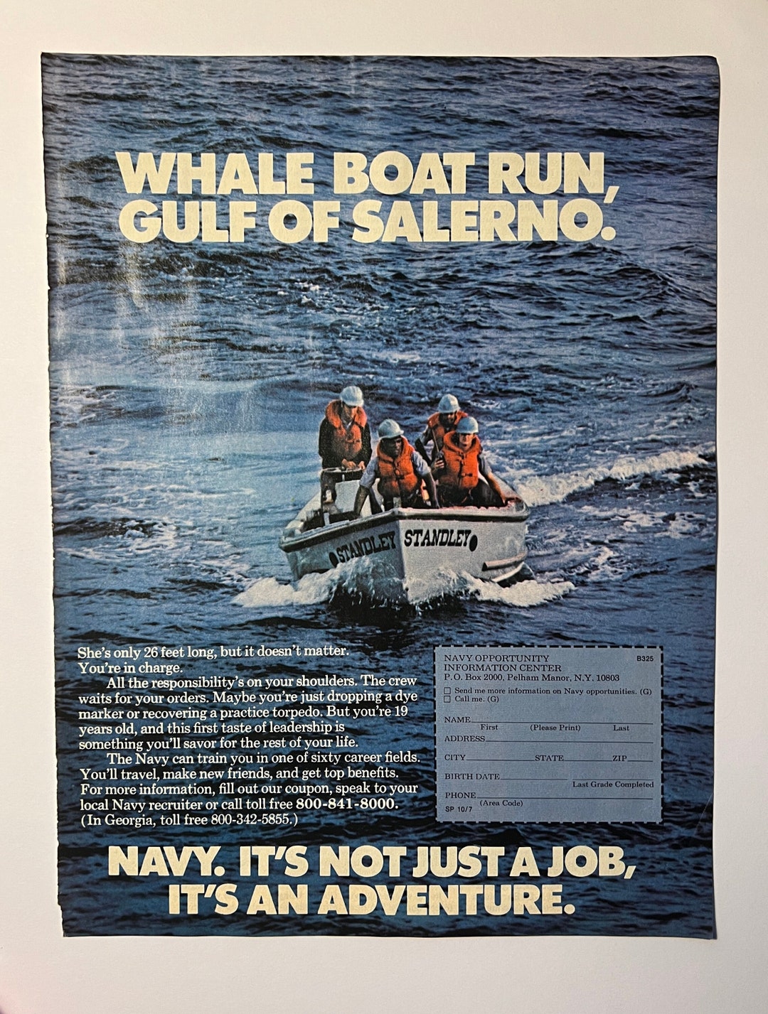 Vintage United States Navy Advertisement - Etsy