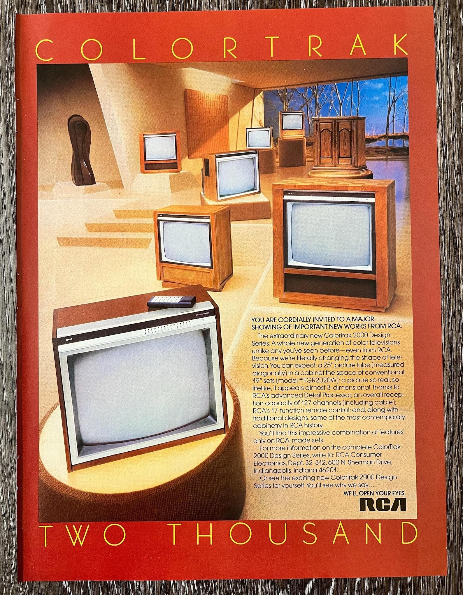 Vintage RCA Television Advertisement - Etsy