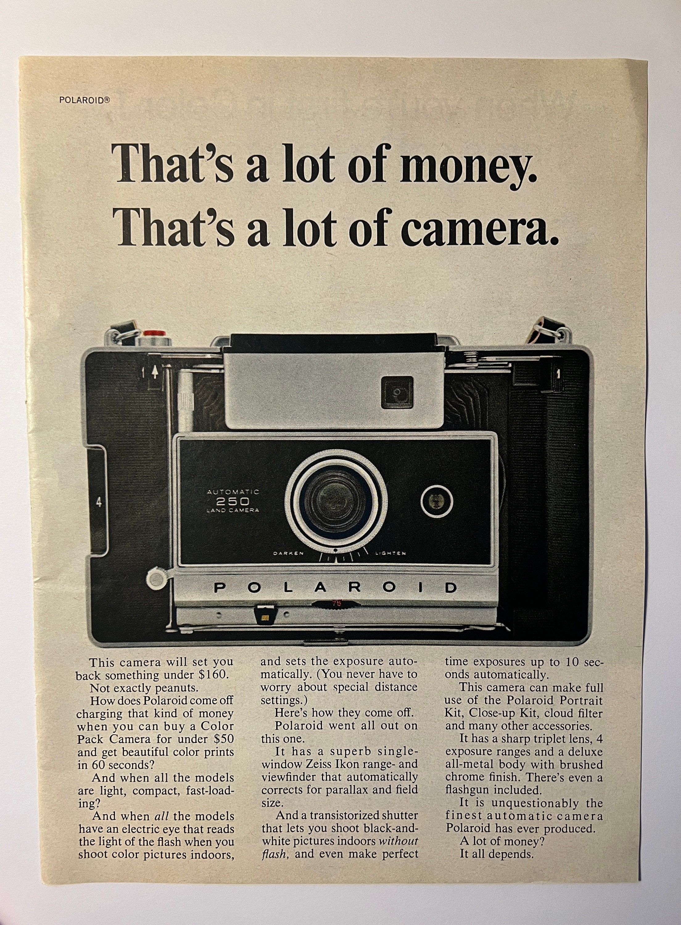 Vintage Polaroid Camera Advertisement - Etsy