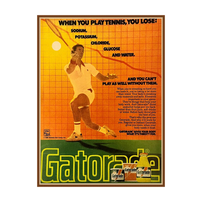 Vintage Gatorade Advertisement - Etsy