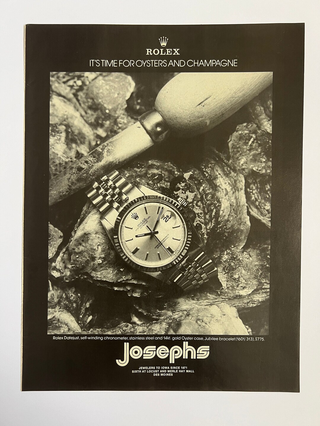 Vintage Rolex Watch Advertisement - Etsy