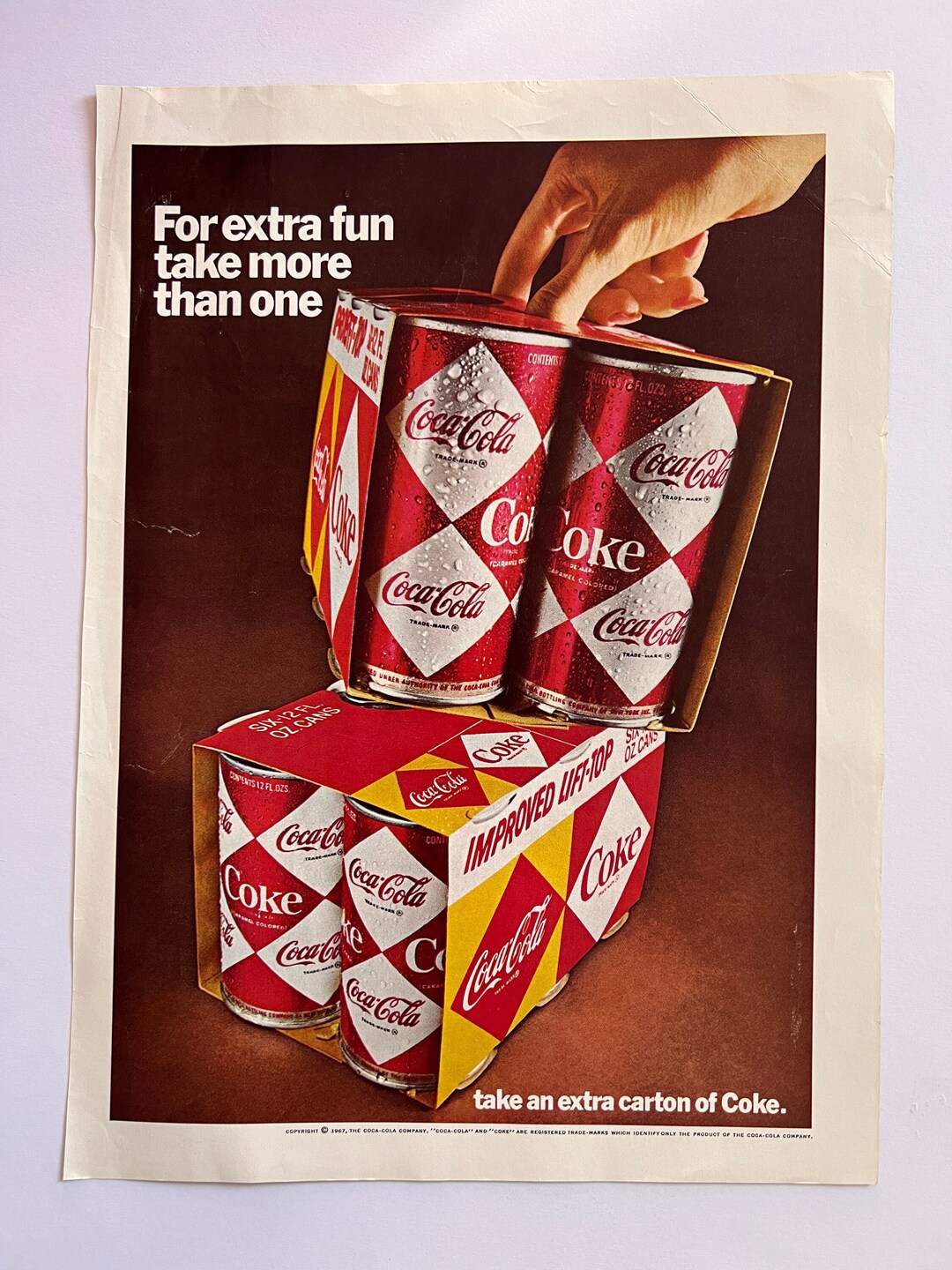 Vintage Coca-cola Advertisement - Etsy