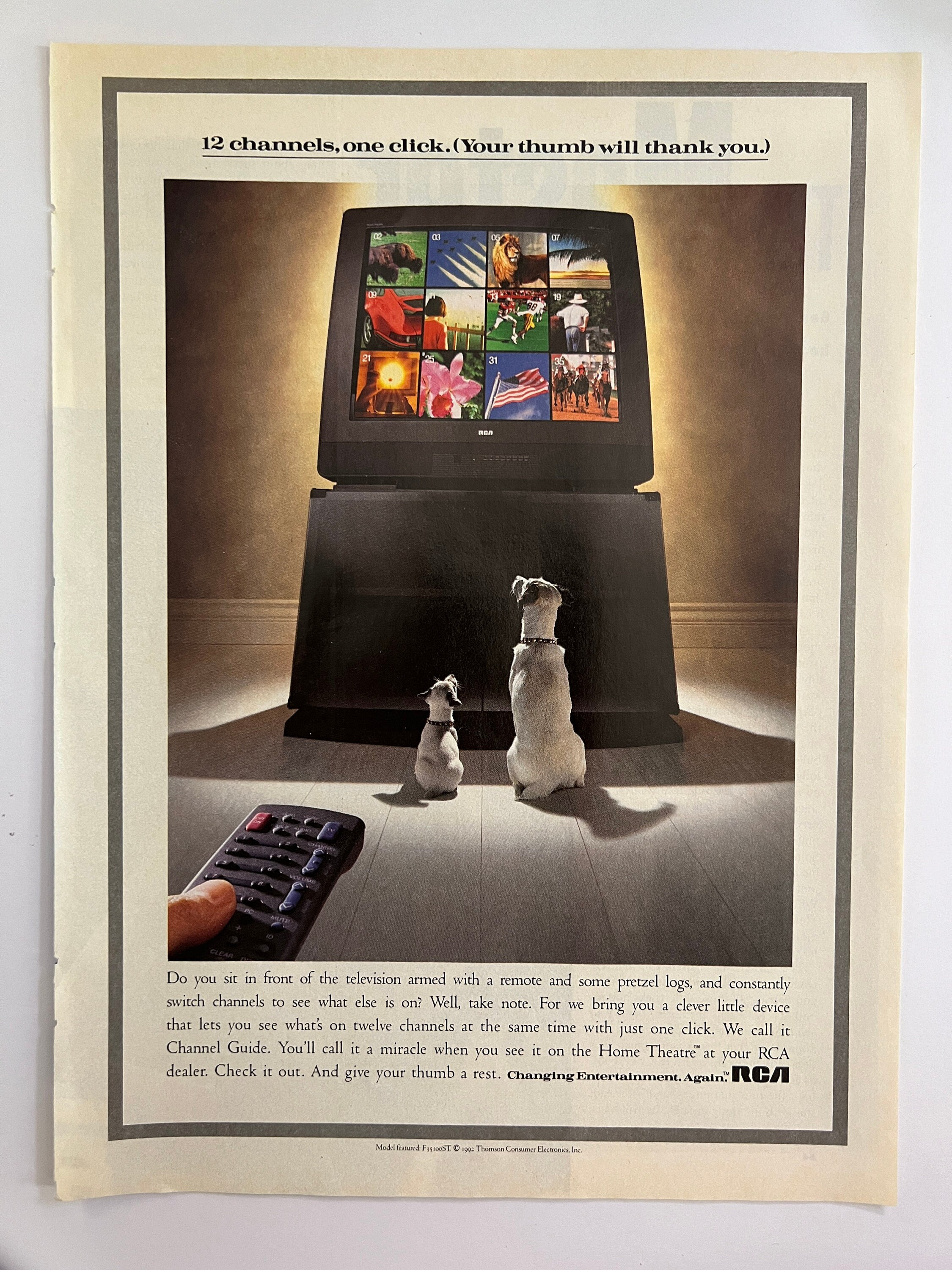 Vintage RCA Television Advertisement - Etsy
