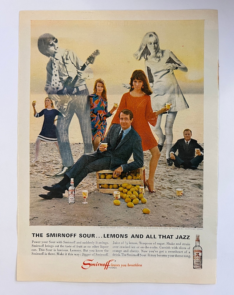 Vintage Smirnoff Jazz Advertisement - Etsy