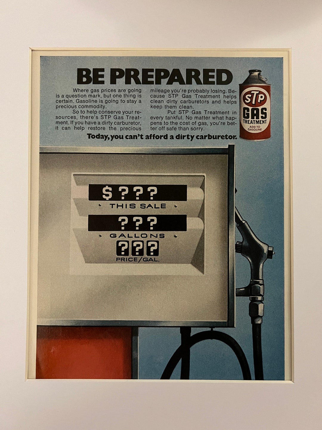 Vintage STP Gas Advertisement - Etsy