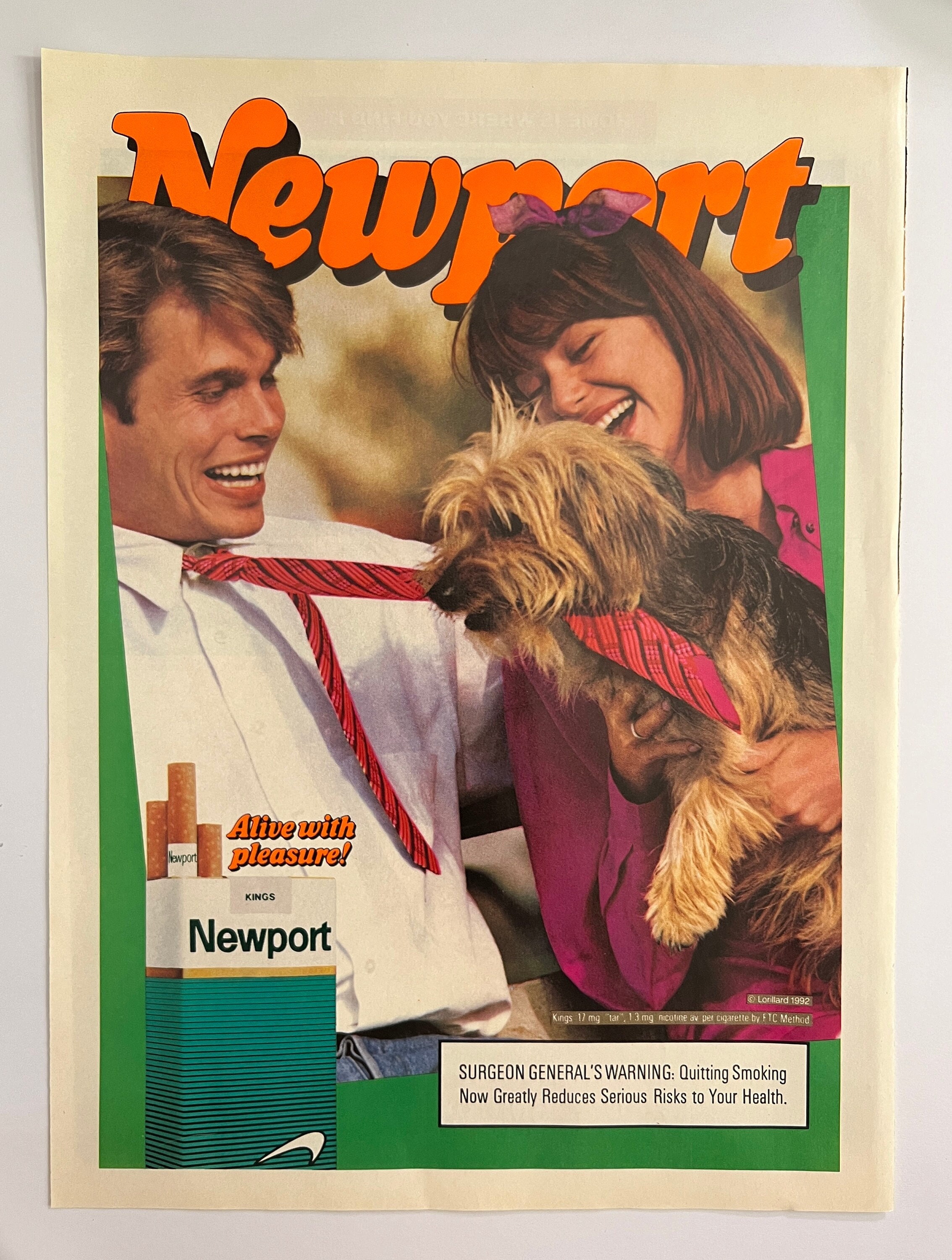Vintage Newport Cigarettes Advertisement - Etsy