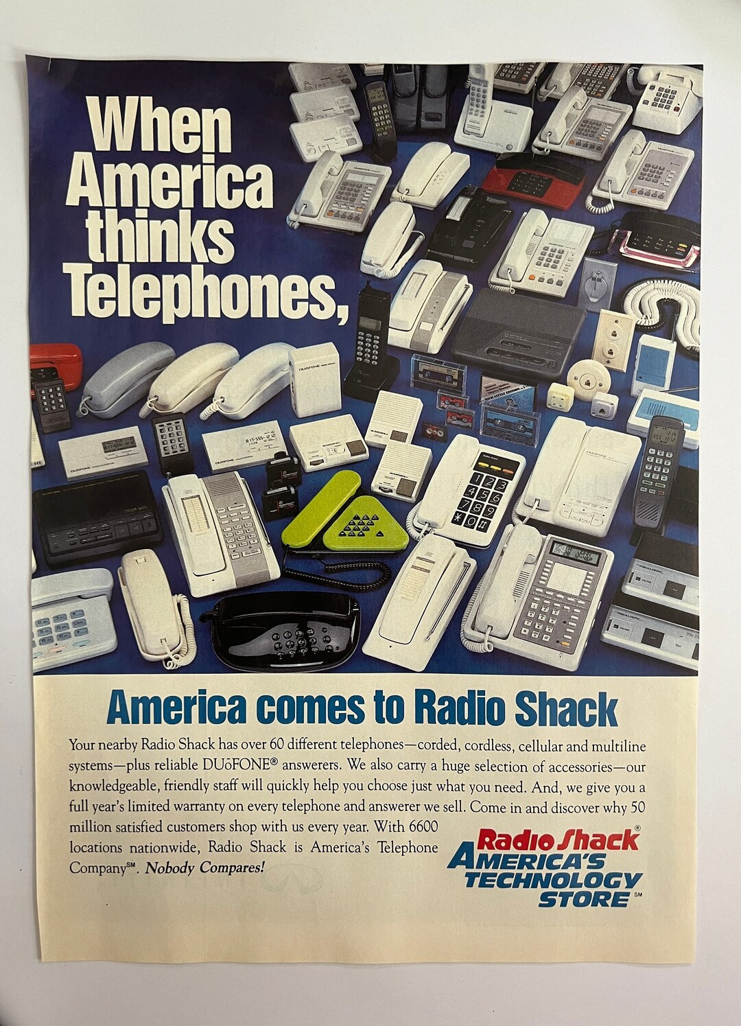 Vintage Radio Shack Advertisement - Etsy