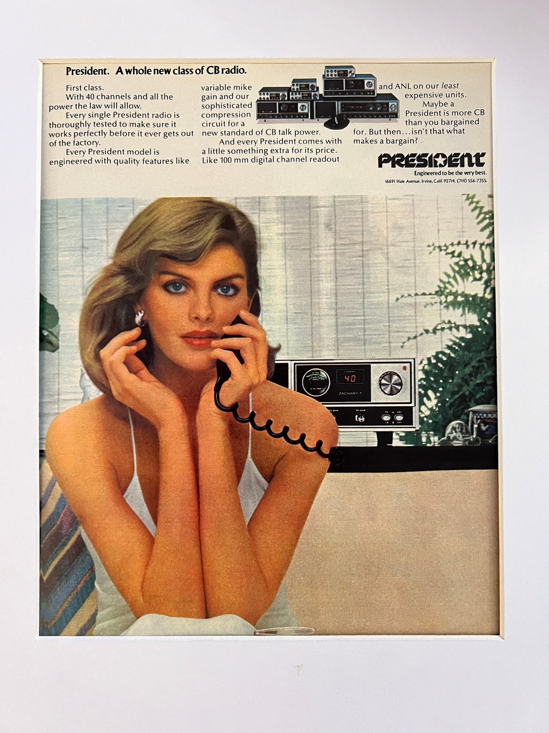 Vintage President Radio Advertisement - Etsy