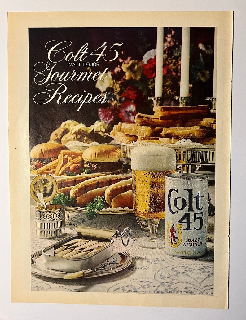 Vintage Colt 45 Malt Liquor Advertisement - Etsy