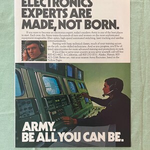 Vintage United States Army Advertisement - Etsy