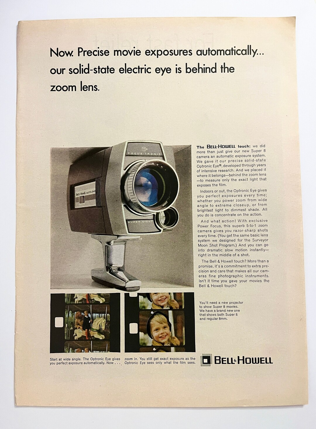 Vintage Bell & Howell Camera Advertisement - Etsy