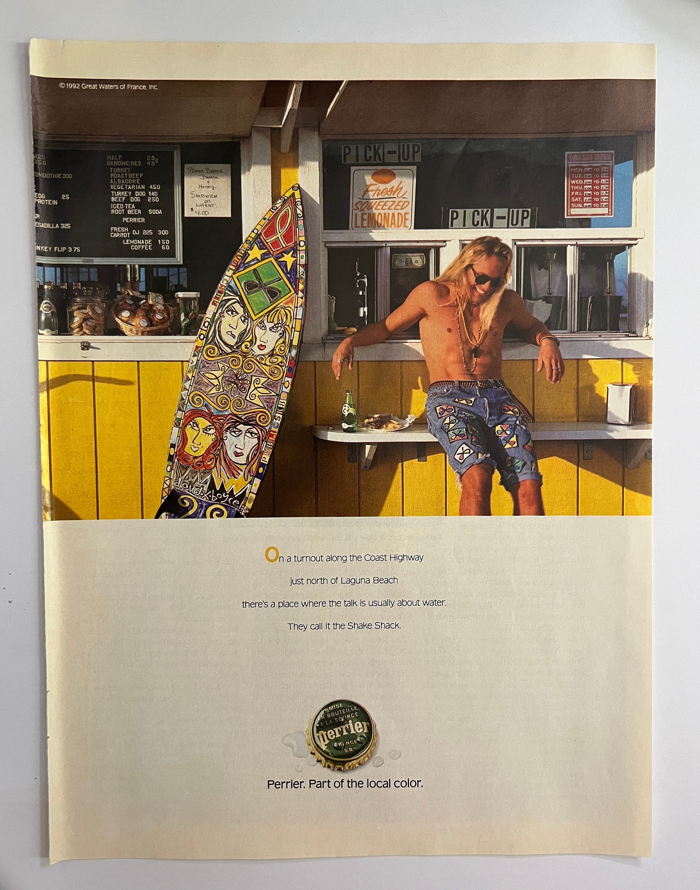 Vintage Perrier Advertisement - Etsy