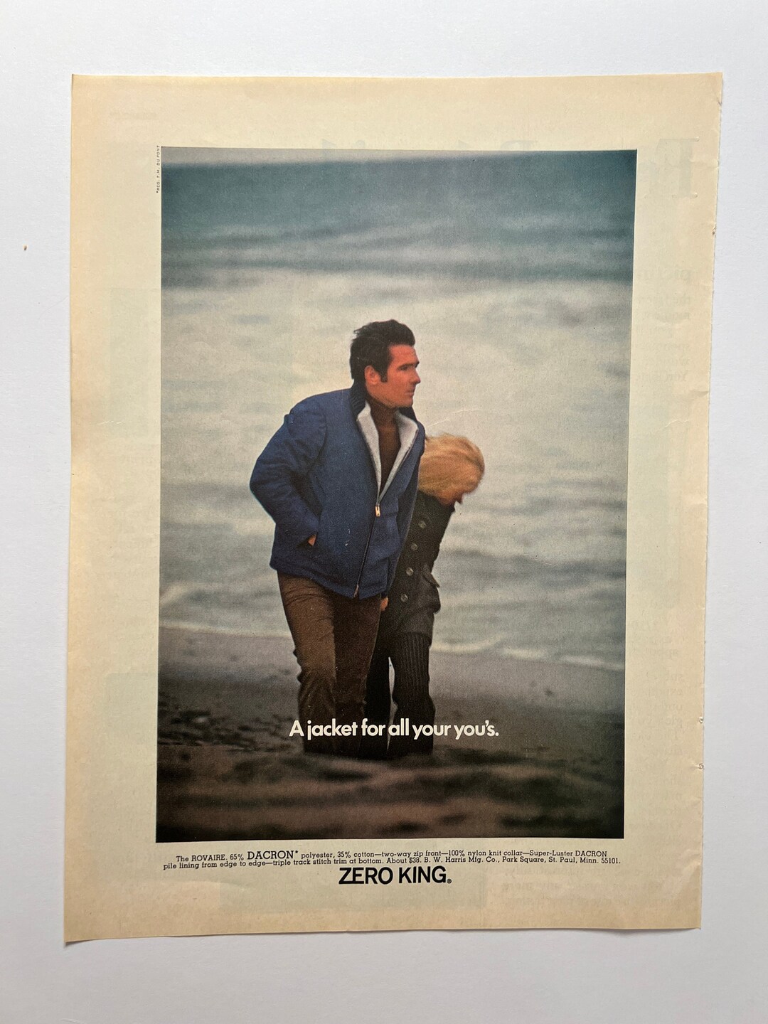 Vintage Zero King Jacket Advertisement - Etsy