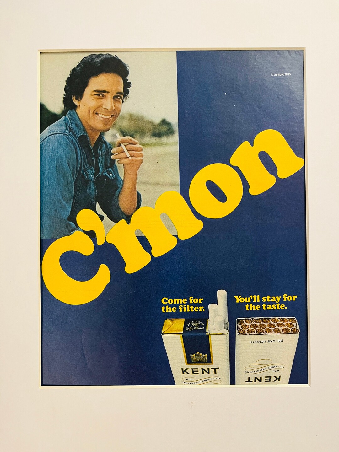 Vintage Kent Cigarettes Advertisement - Etsy