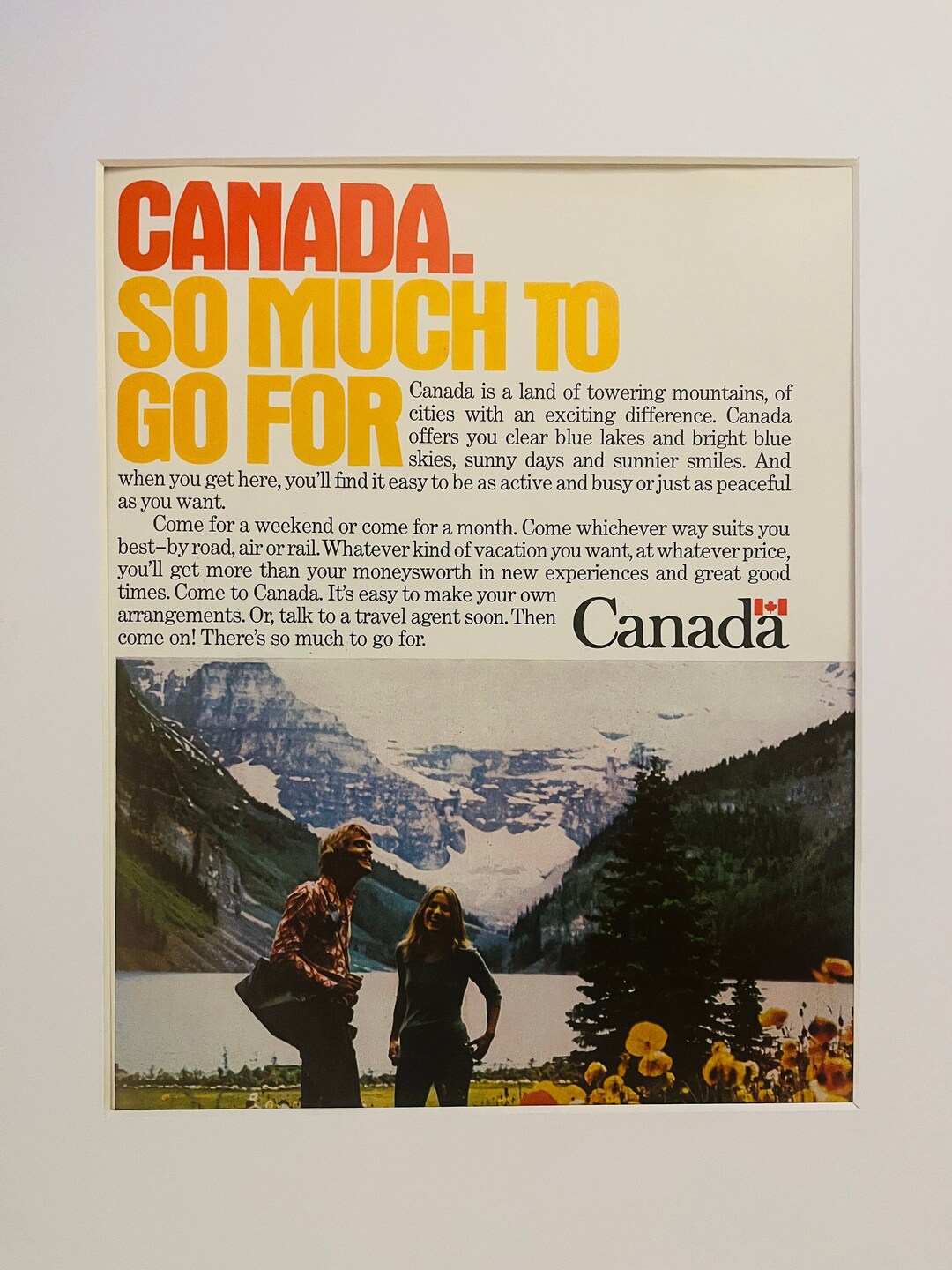 Vintage Canada Travel Advertisement - Etsy
